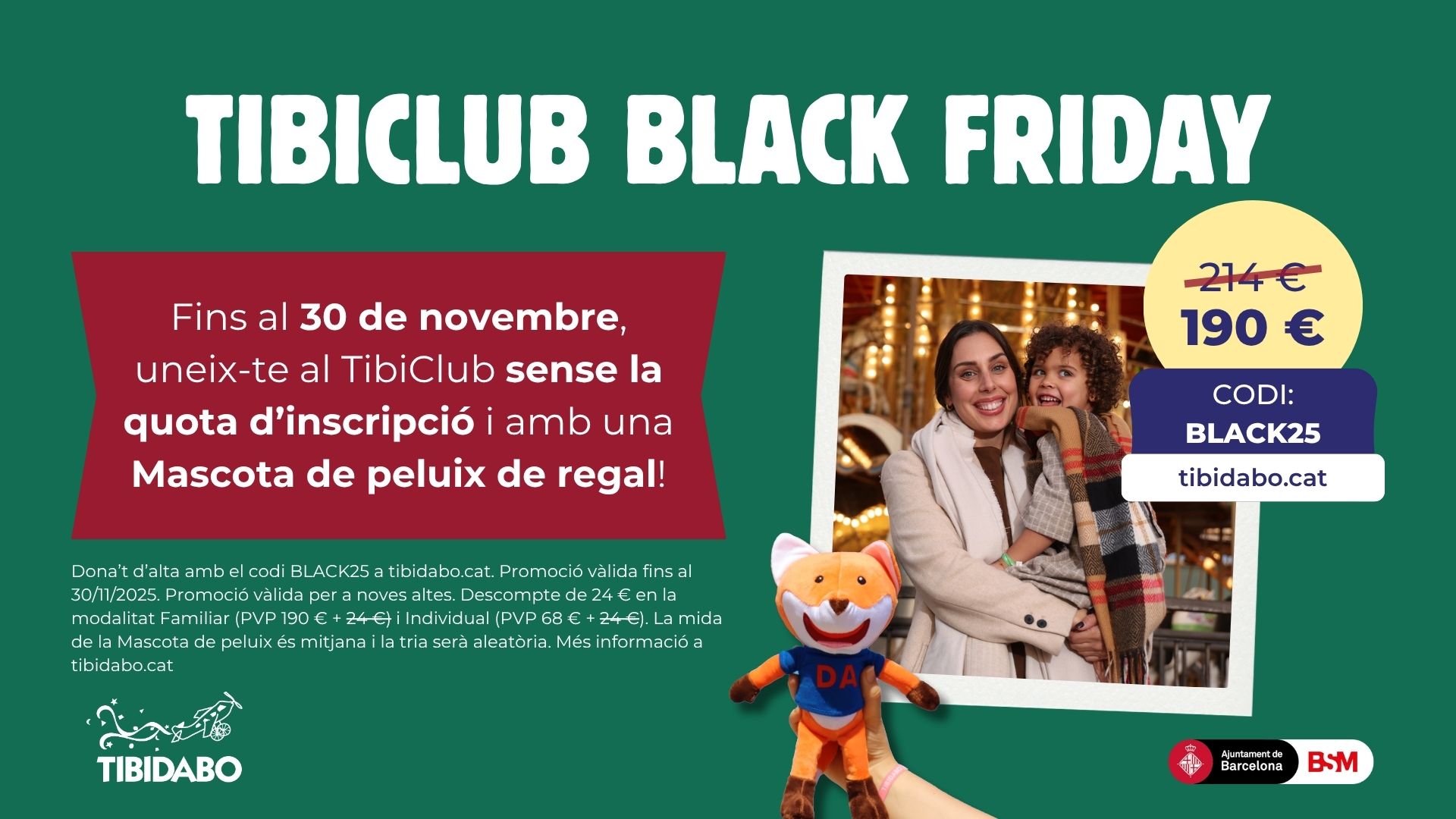 Promoción Black Friday | Parque de atracciones Tibidabo